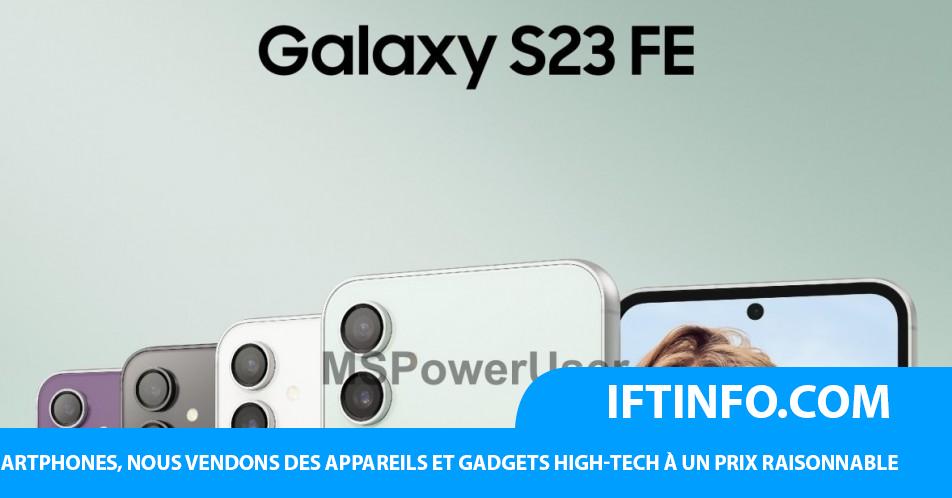 IFTINFO – Les options de couleur du Samsung Galaxy S23 FE révélées dans une image officielle ...
